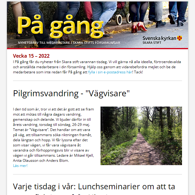 På gång vecka 15