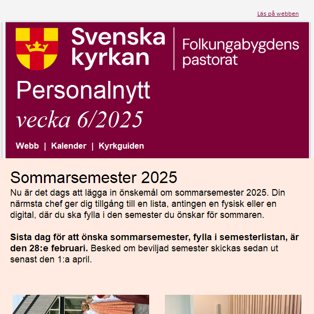 Personalnytt Svenska kyrkan v 6
