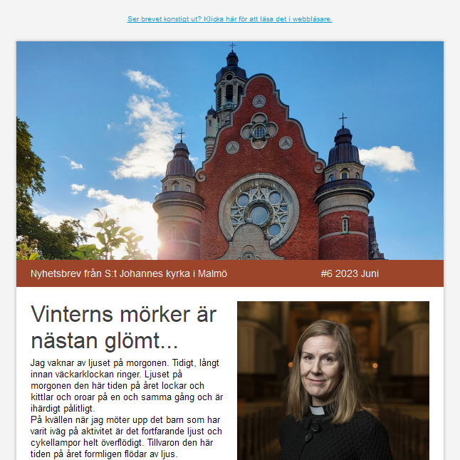 S:t Johannes kyrkas nyhetsbrev för juni