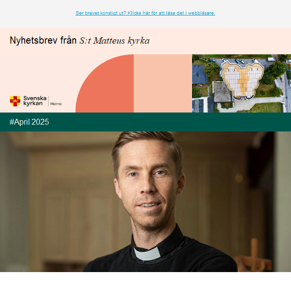 Nyhetsbrev från S:t Matteus kyrka #april 2025