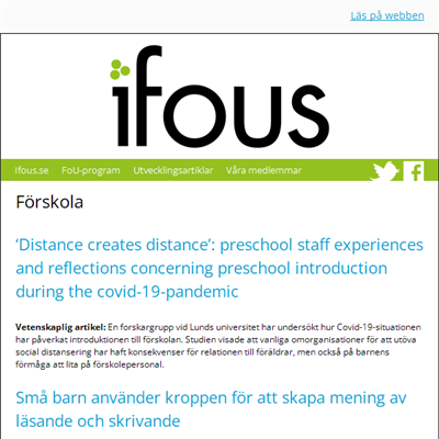 Ifous FoU-bevakning v 4
