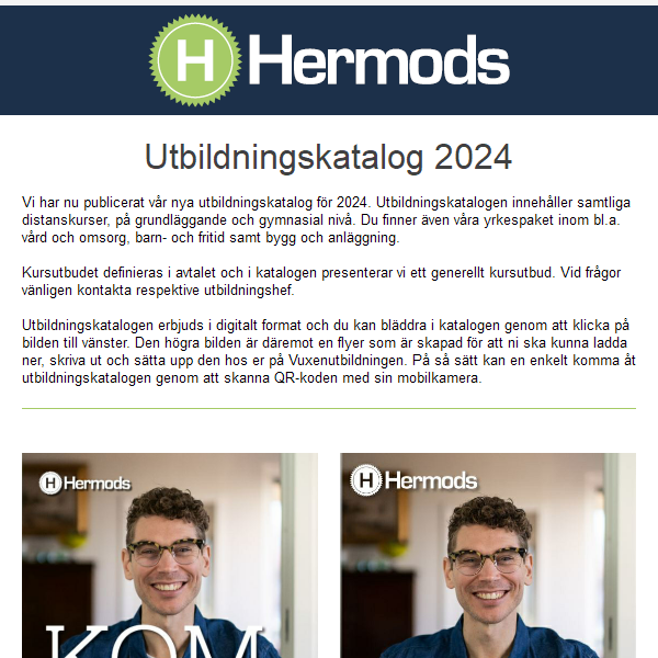 Hermods Komvux utbildningskatalog 2024